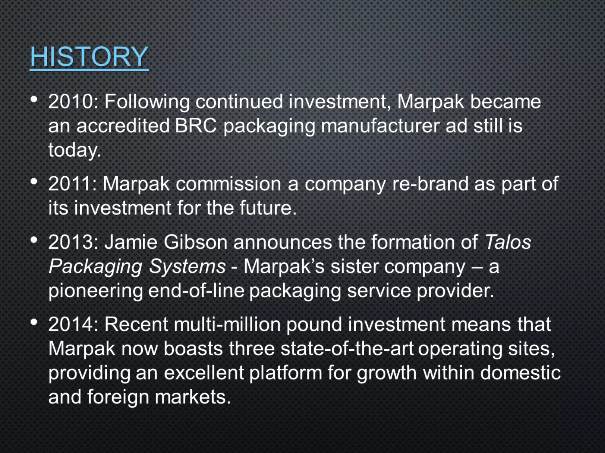 Marpak Company Presentation | PPT