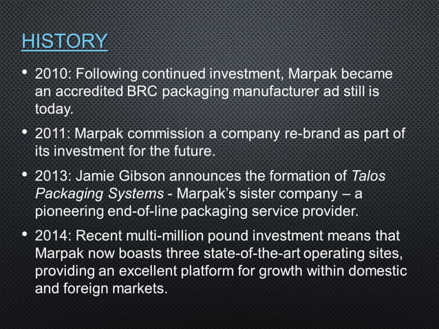 Marpak Company Presentation | PPT