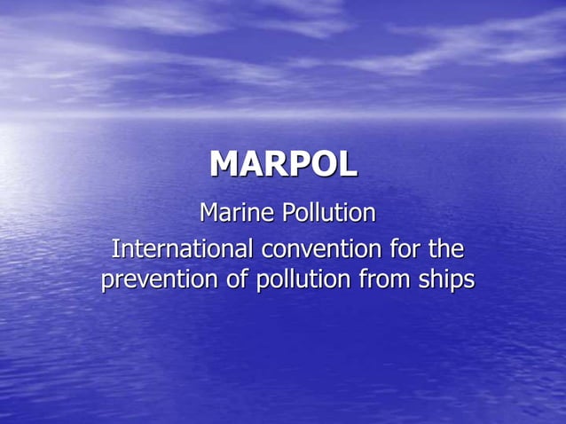 Marpol 2 | PPT