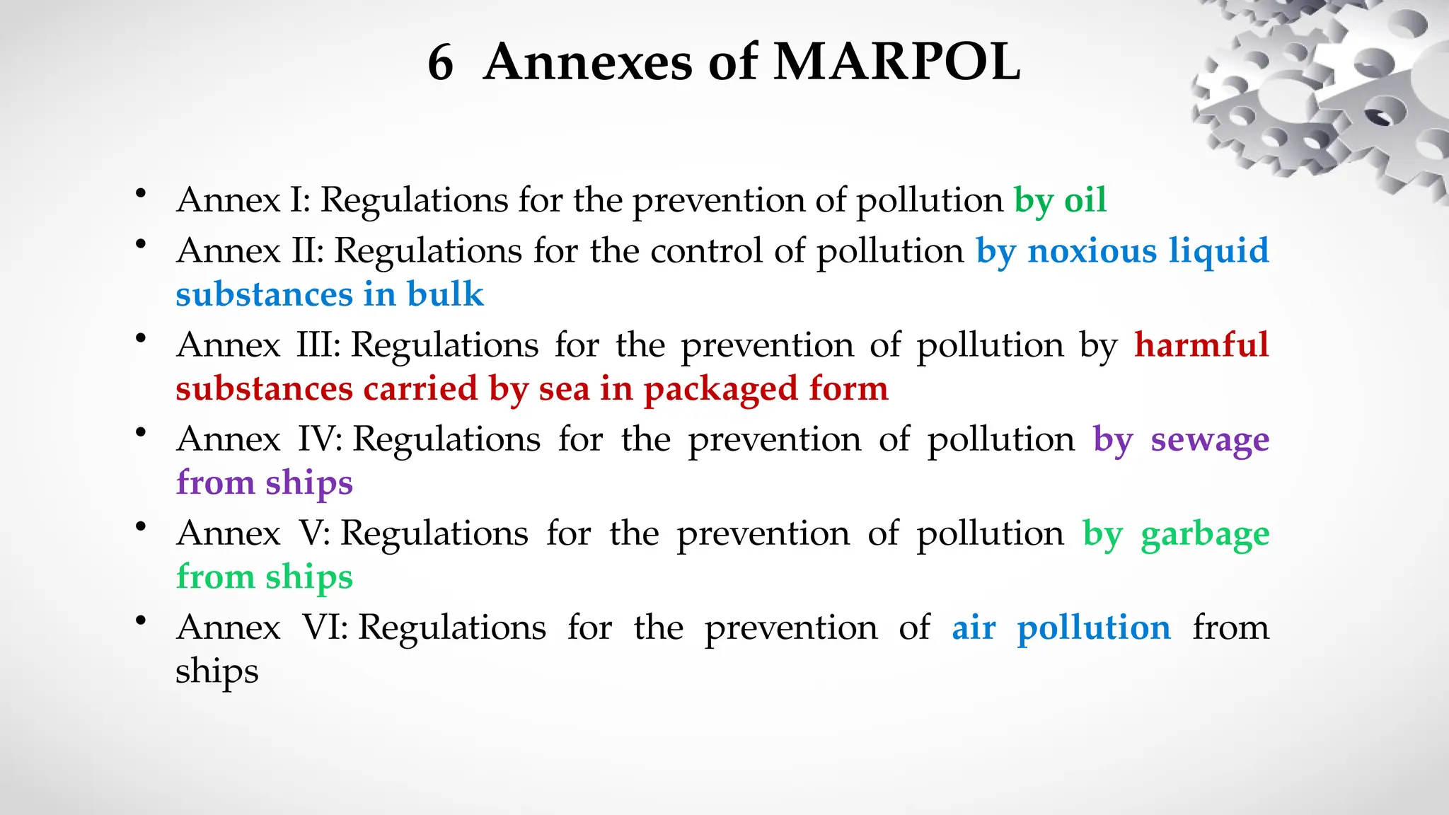 Power point presentation on Marine Pollution regulations by IMO | PPTX