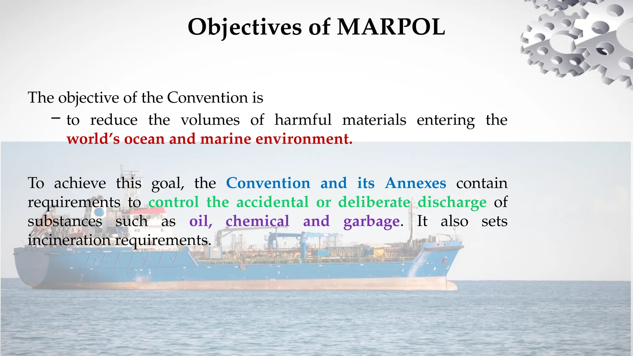 Power point presentation on Marine Pollution regulations by IMO | PPTX