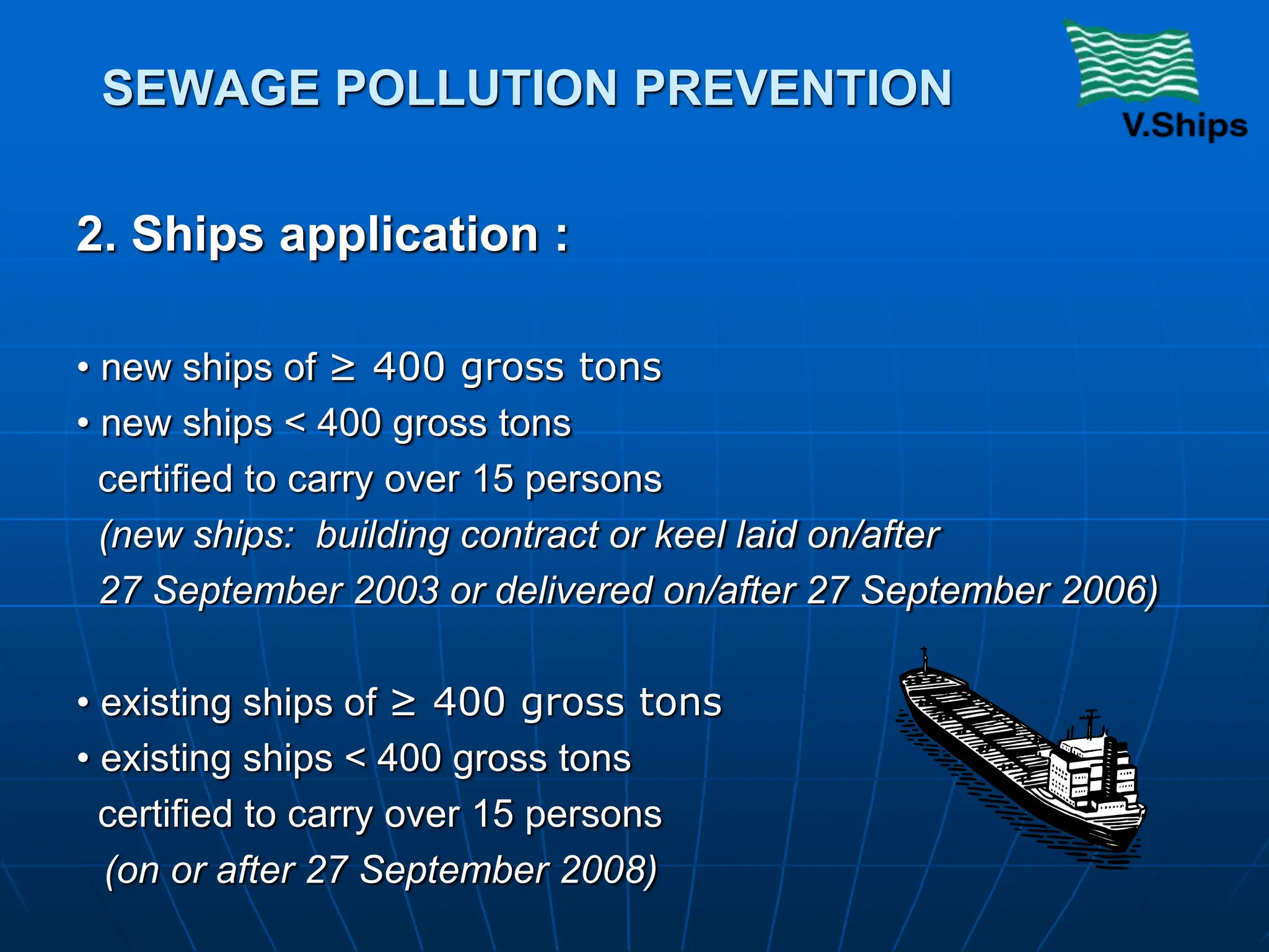Annex IV or the Prevention of pollution of sewage from ships | PPTX