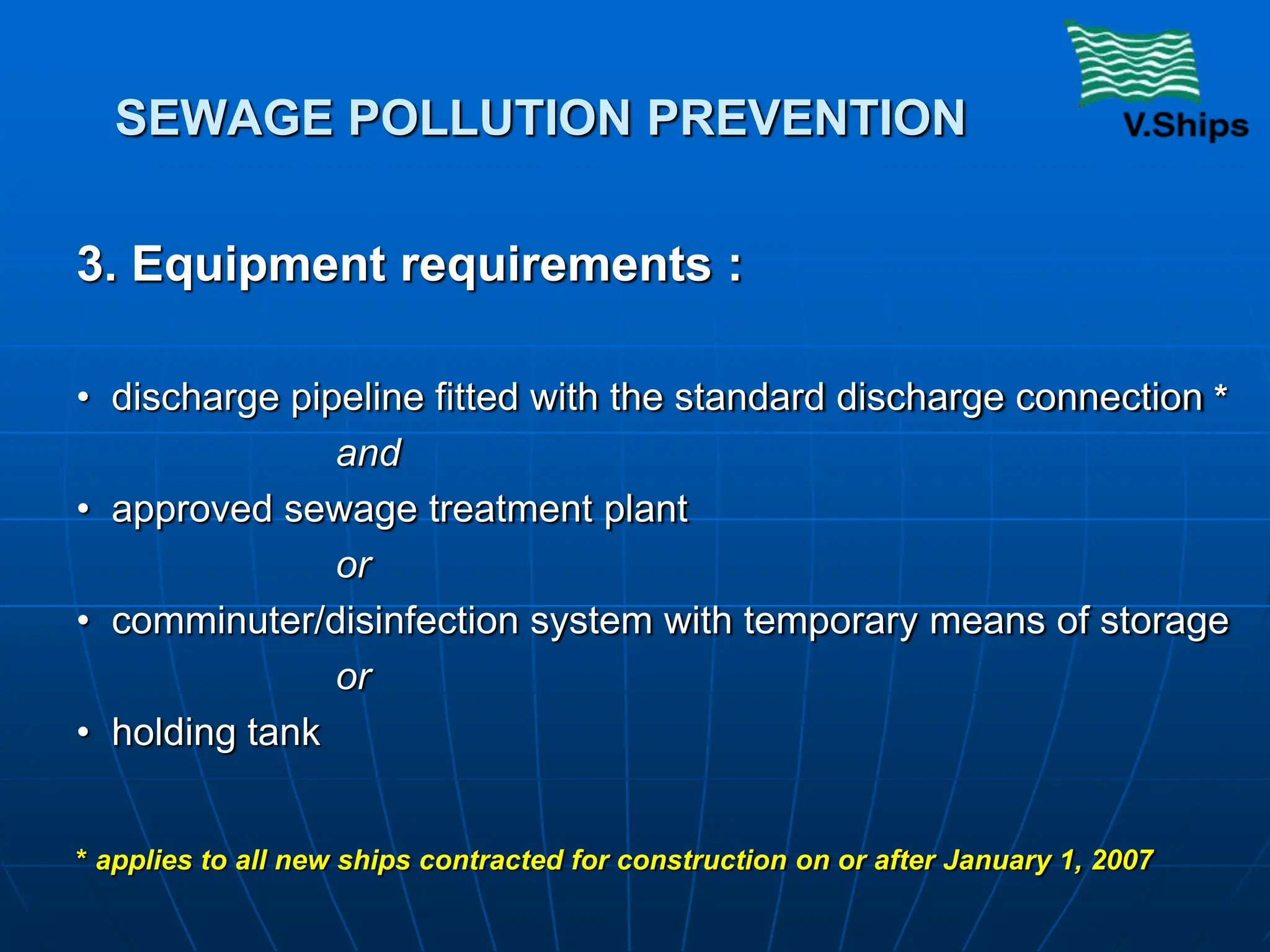 Annex IV or the Prevention of pollution of sewage from ships | PPTX