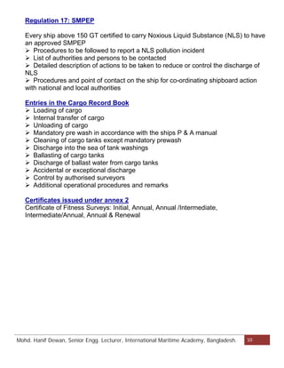 A Short Note on MARPOL Regulations | PDF