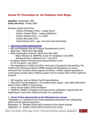 A Short Note on MARPOL Regulations | PDF