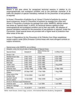 A Short Note on MARPOL Regulations | PDF