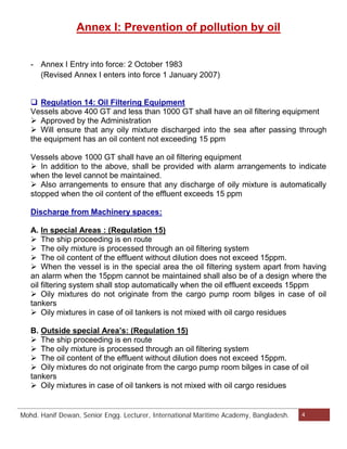 A Short Note on MARPOL Regulations | PDF