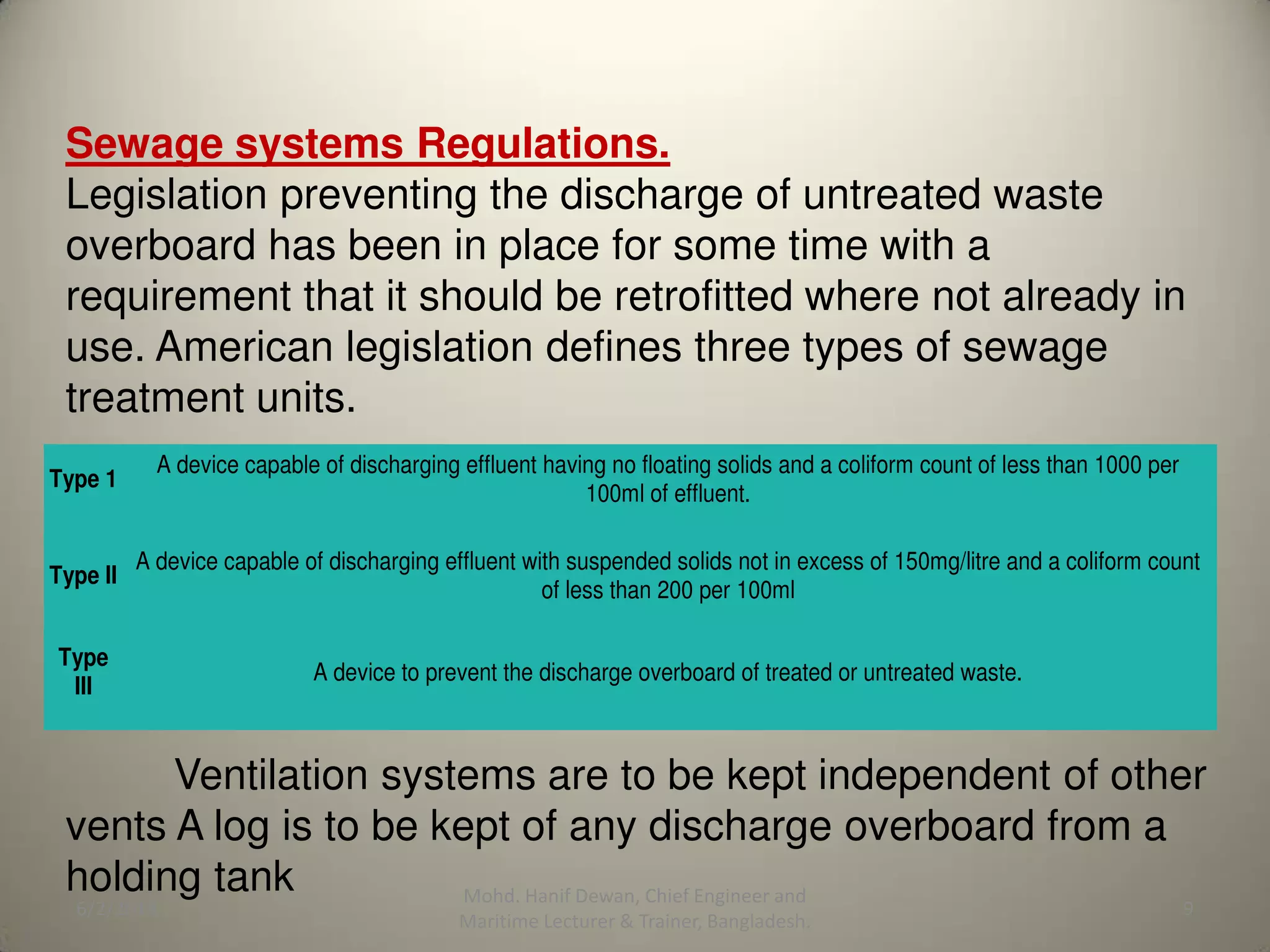 MARPOL Annex IV & Sewage Treatment Plant | PDF
