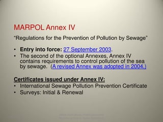 MARPOL Annex IV & Sewage Treatment Plant | PDF