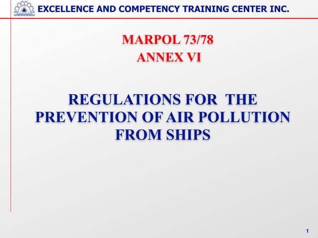 MARPOL Annex VI - Air pollution from Ships | PDF | Indoor Environmental ...