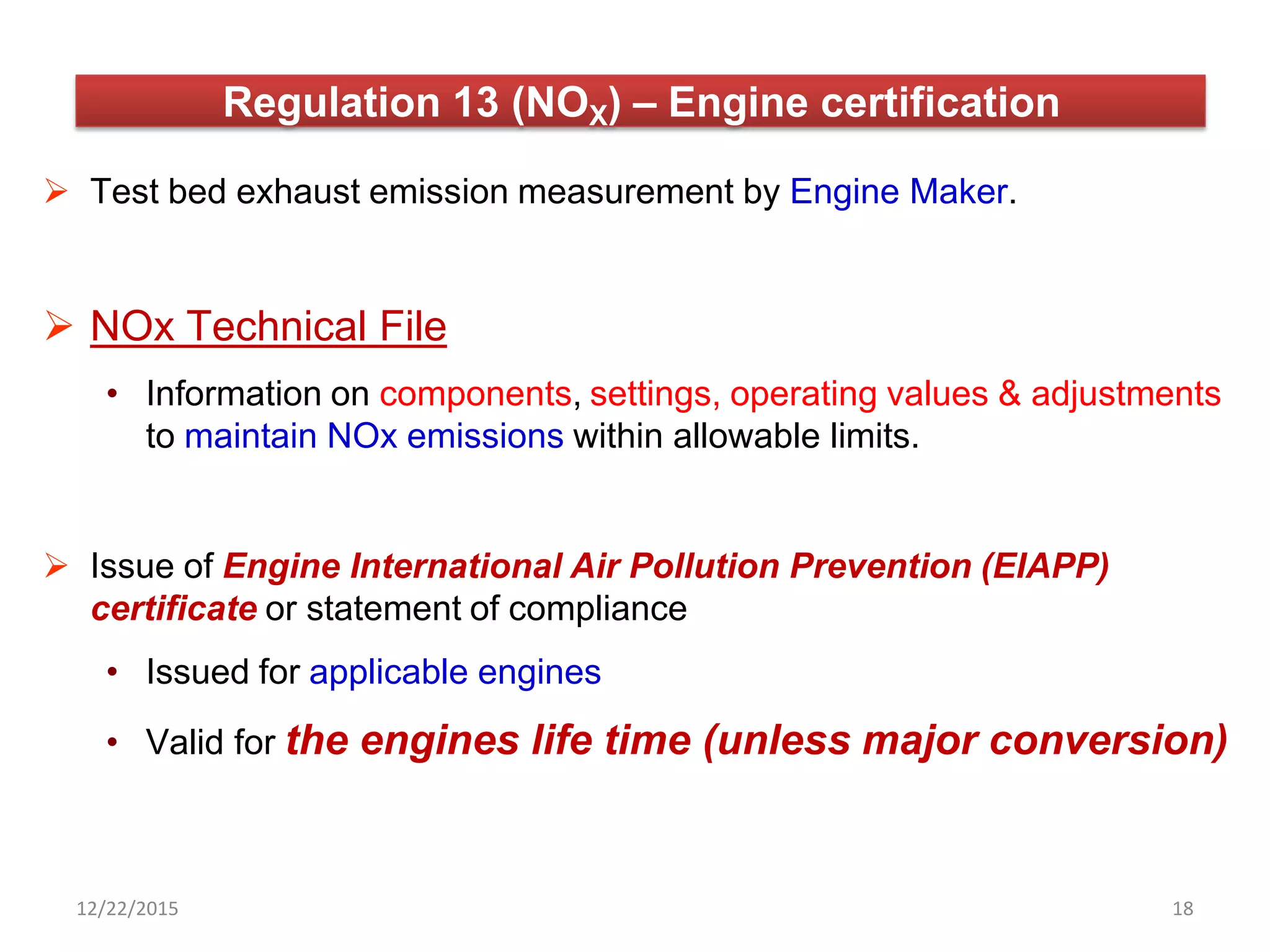 MARPOL Annex VI: Prevention of Air Pollution from Ships | PDF