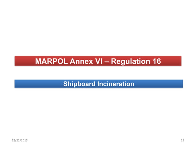 MARPOL Annex VI: Prevention of Air Pollution from Ships | PDF