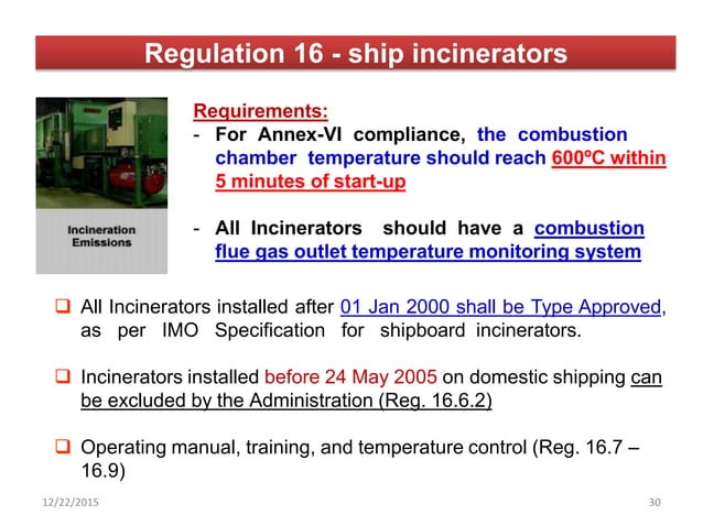 MARPOL Annex VI: Prevention of Air Pollution from Ships | PDF
