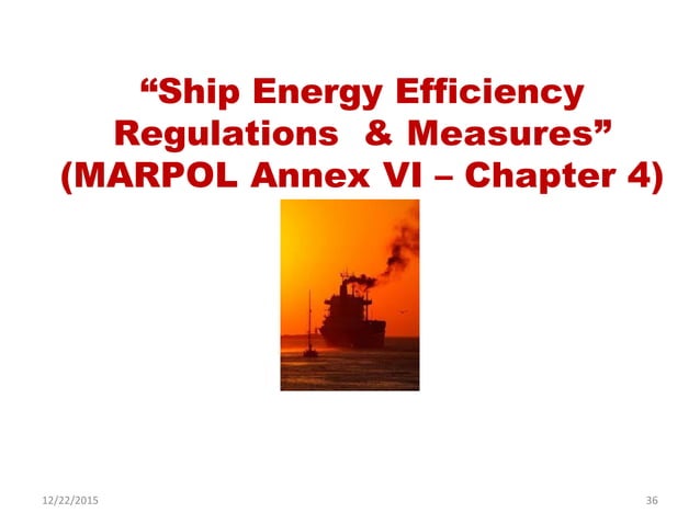 MARPOL Annex VI: Prevention of Air Pollution from Ships | PDF