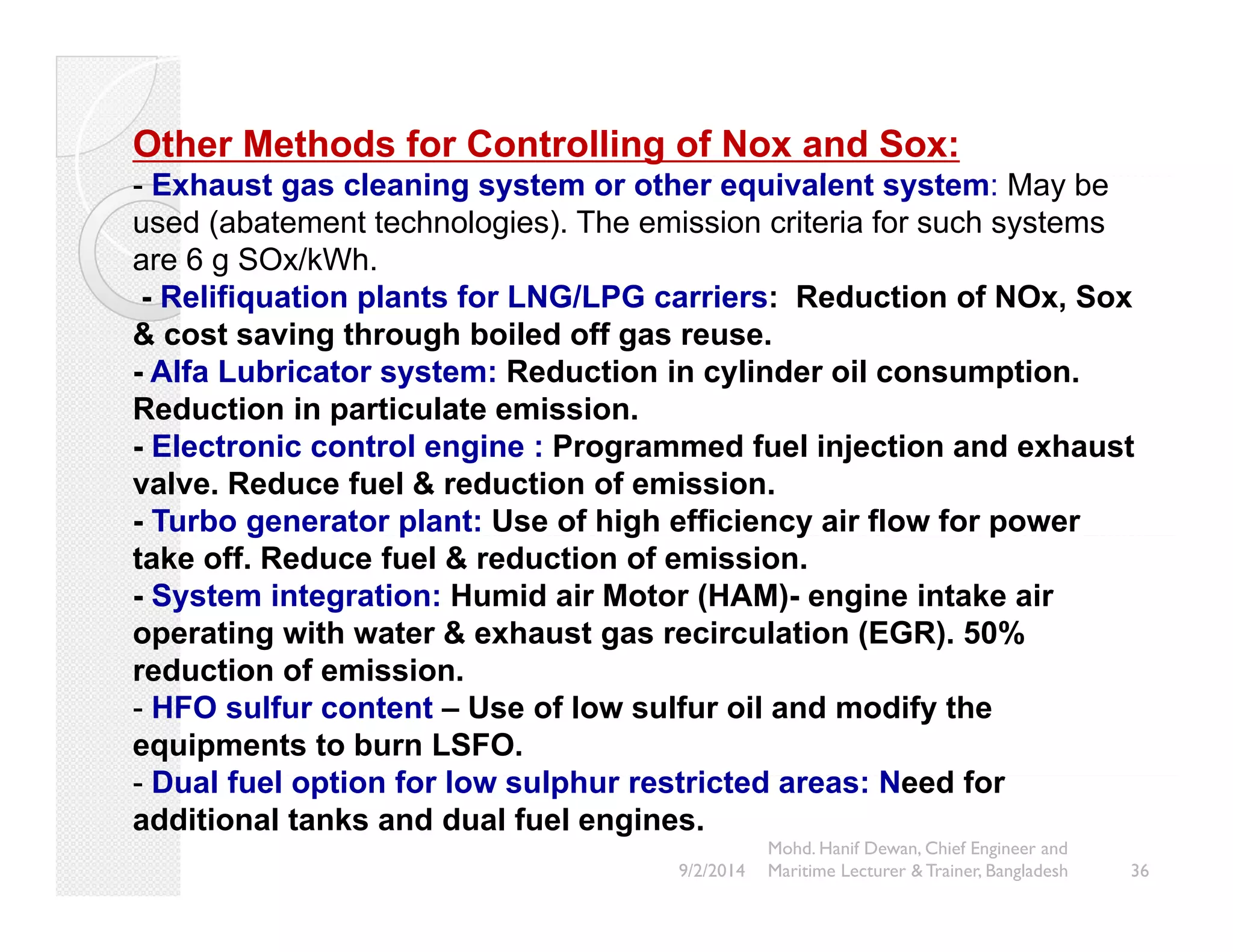 MARPOL Annex VI and Emissions Control | PDF