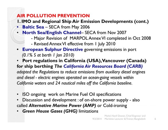 MARPOL Annex VI and Emissions Control | PDF | Indoor Environmental Quality | Home & Garden