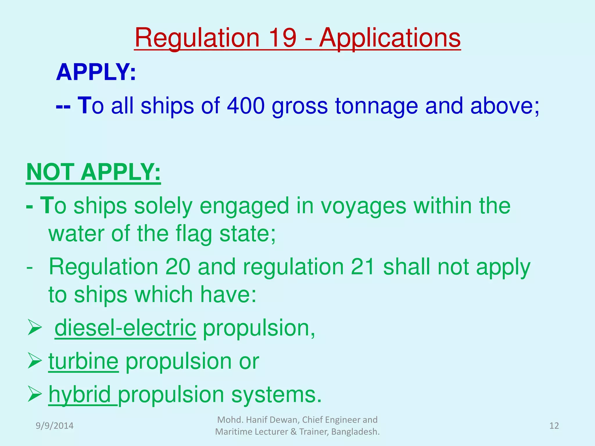 Marpol Annex VI Chapter IV- GHG Emissions and Energy Efficiency ...