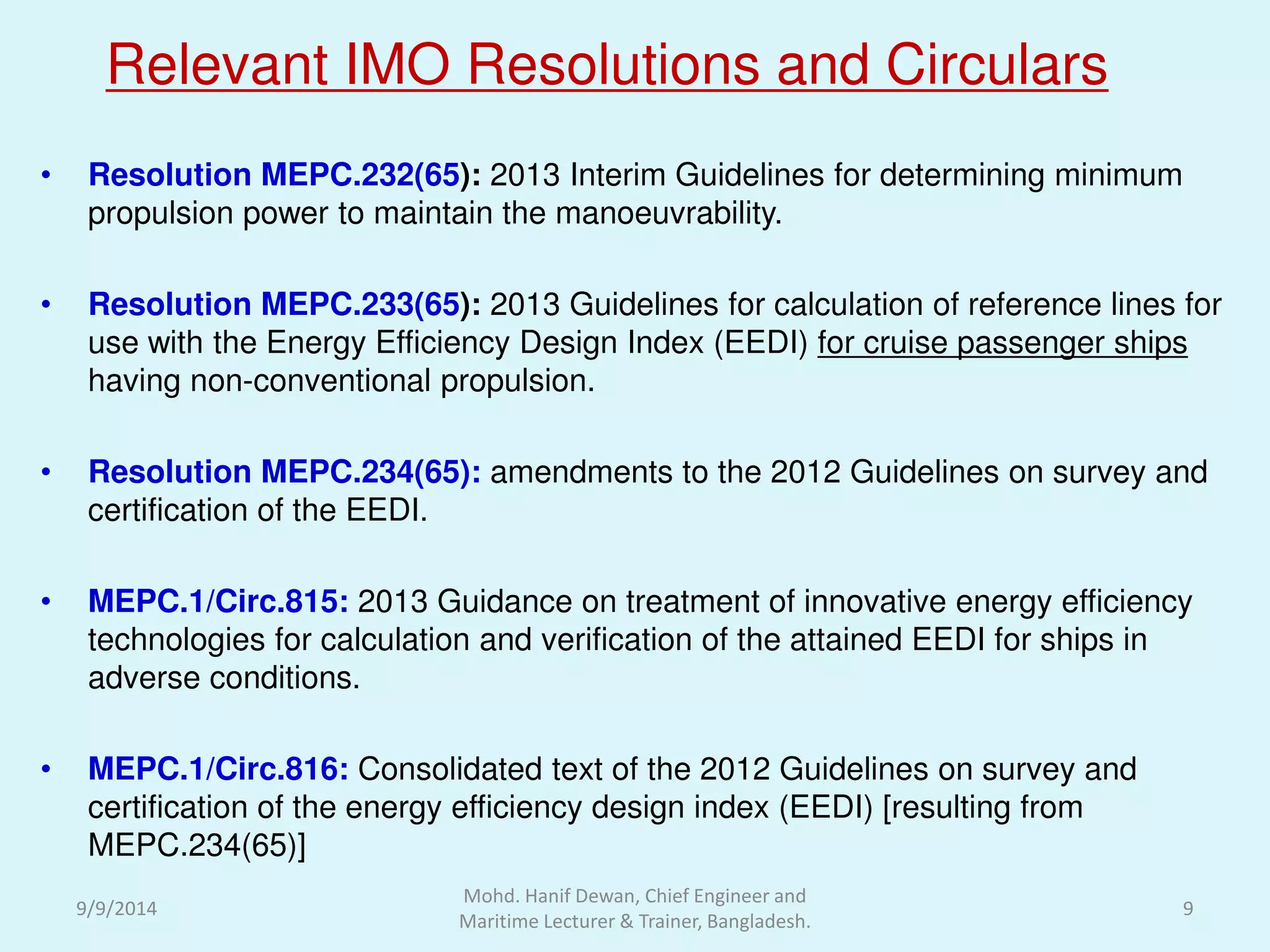 Marpol Annex VI Chapter IV- GHG Emissions and Energy Efficiency ...