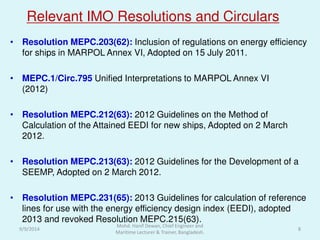 Marpol Annex VI Chapter IV- GHG Emissions and Energy Efficiency ...