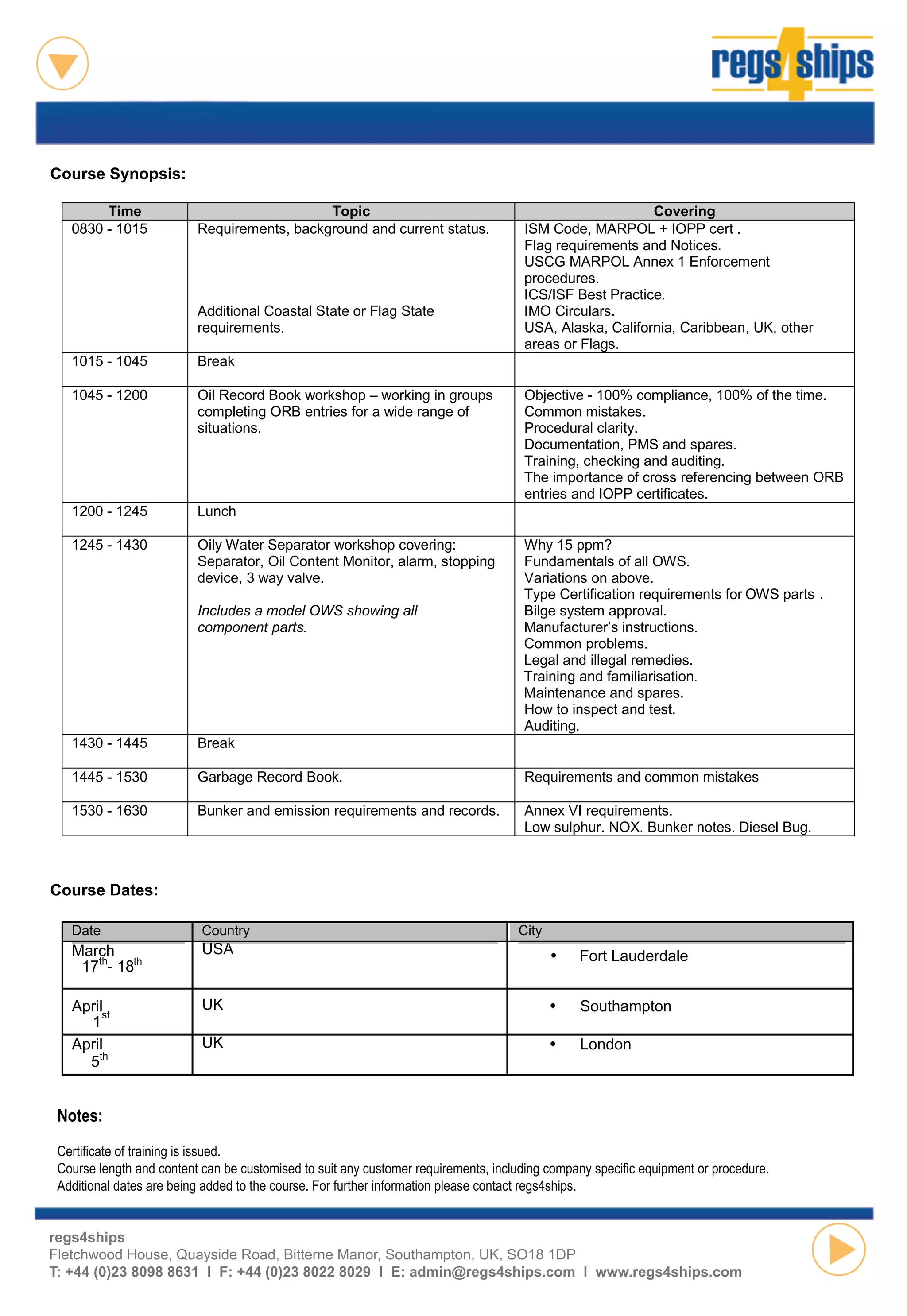 Marpol regs4ships | PDF