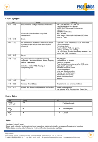 Marpol regs4ships | PDF
