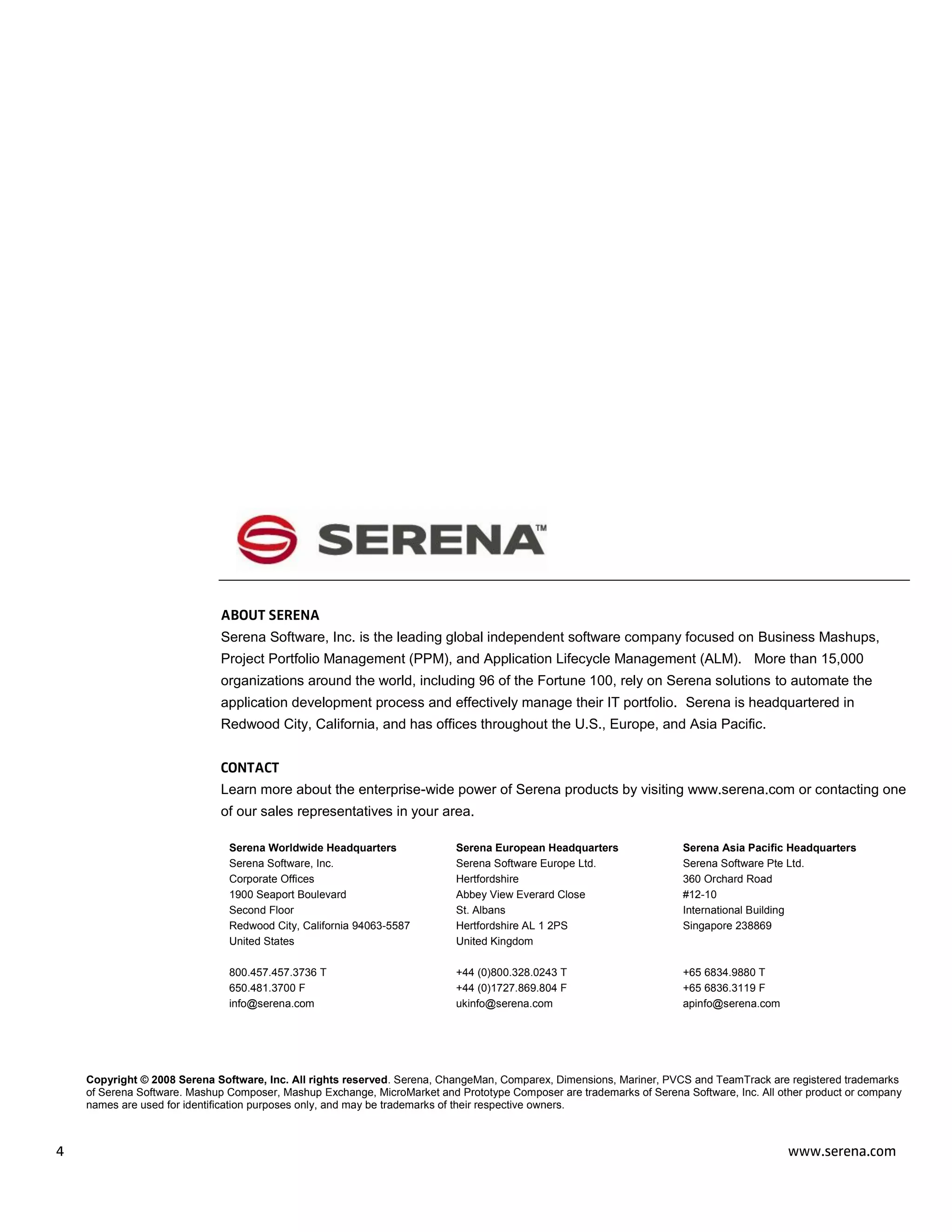 Marquardt Innovates with Serena Software | PDF