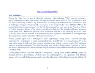 Marquetry as a Decorative Technique | PDF