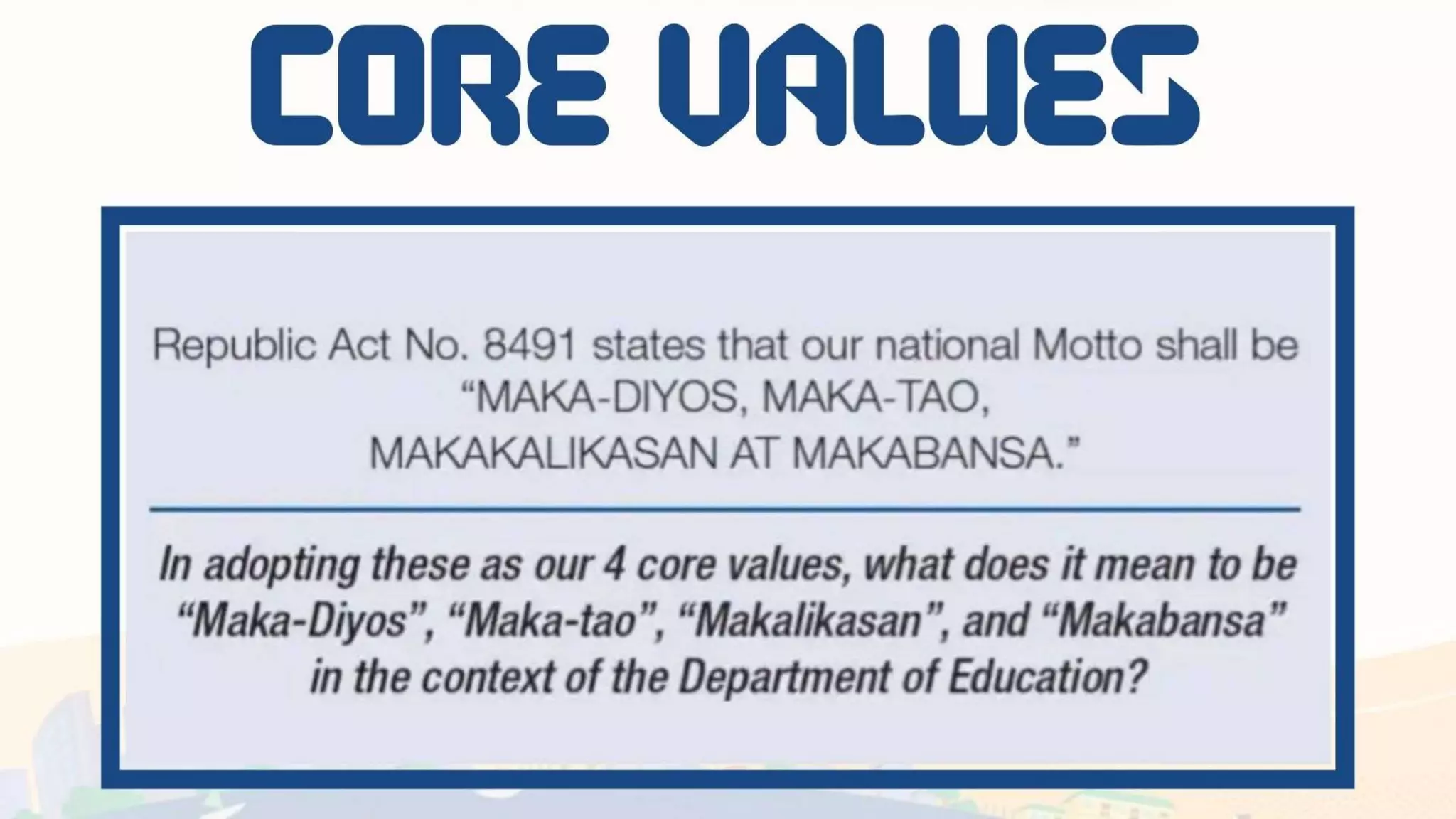 DepEd Vision, Mission and Core Values | PPTX