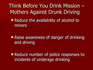 Think Before You Drink | PPS
