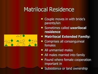 Matrilocal Residence