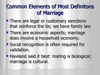 Marriage: Definitions and Variations | PPT