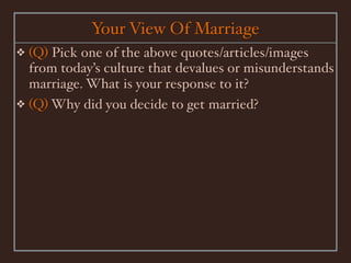 Marriage 1: Staying Married != Staying In Love | KEY
