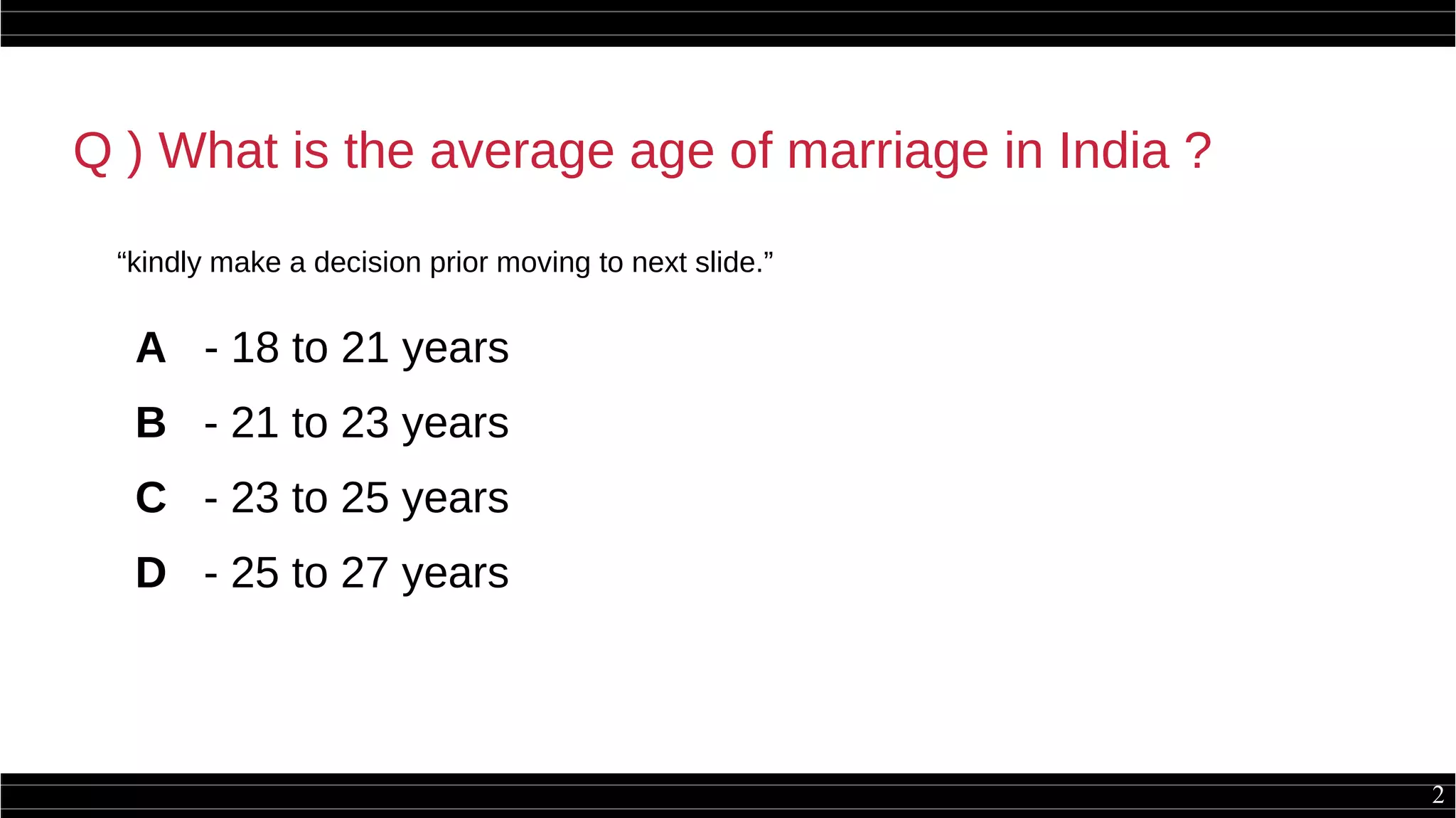 Marriage analysis | PPT