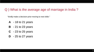 Marriage analysis | ODP