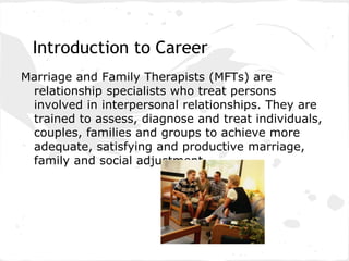 Marriage and family therapist | PPT