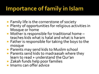 Marriage and the family in islam | PPTX