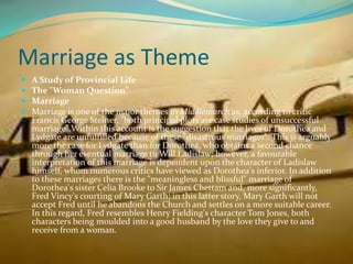 Marriage as slavery in middle march paper no. 6. | PPT