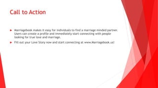 Marriagebook - The Marriage Network & Love Story Marketplace | PPT
