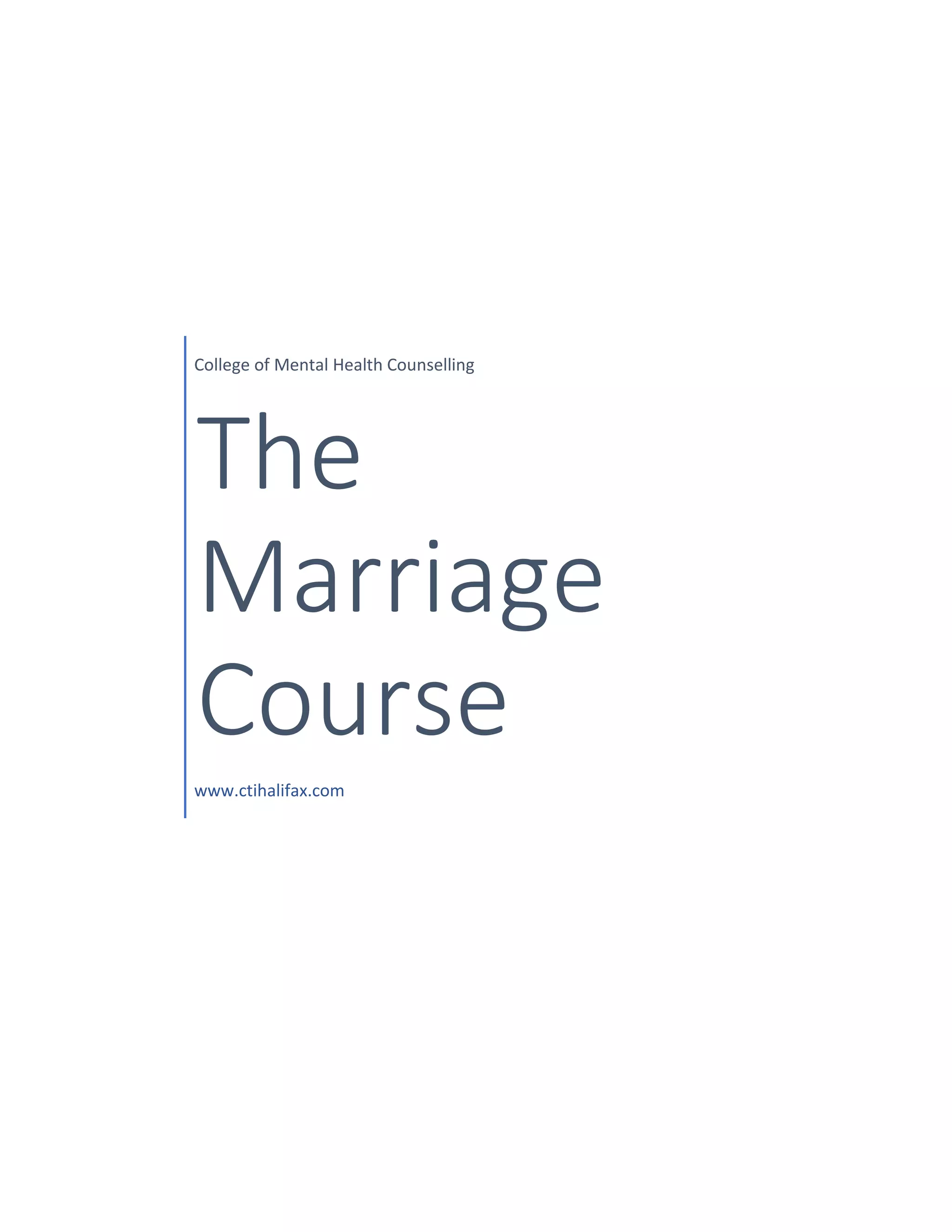 The Marriage Course | PDF