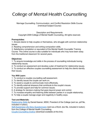 The Marriage Course | PDF