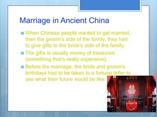 Marriage in ancient... | PPTX | Wedding | Personal Celebrations & Life ...
