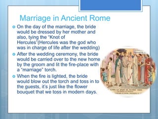 Marriage in ancient... | PPTX | Wedding | Personal Celebrations & Life ...