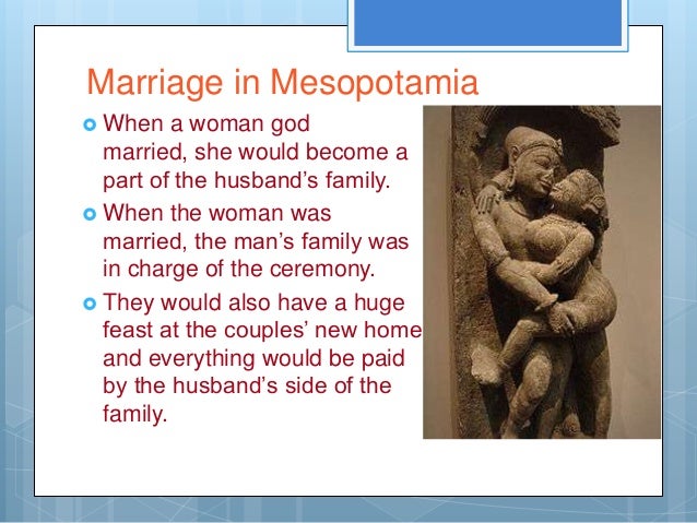 Marriage in ancient...