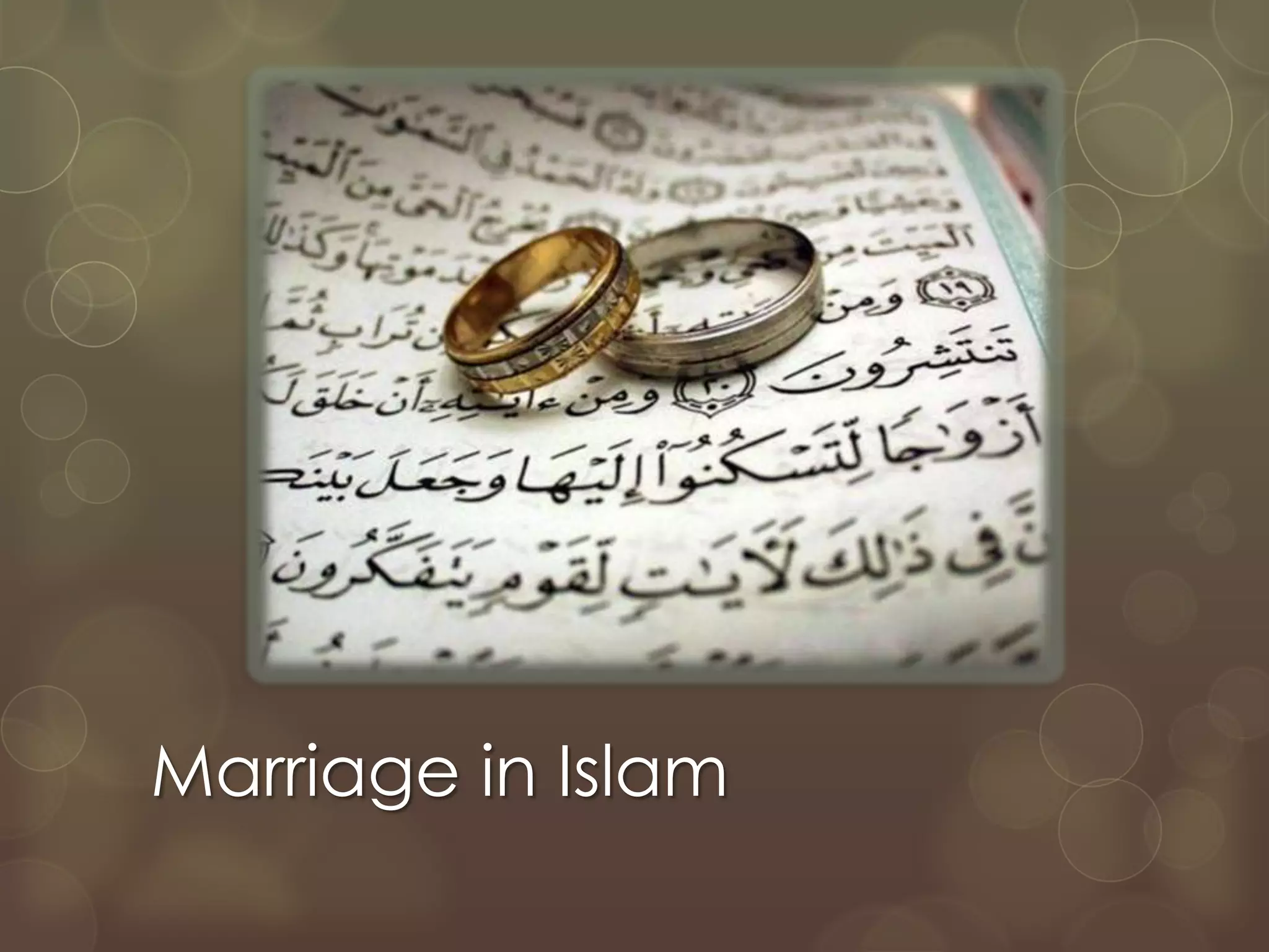 Marriage in Islam | PPTX