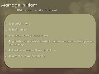 Marriage in Islam | PPTX