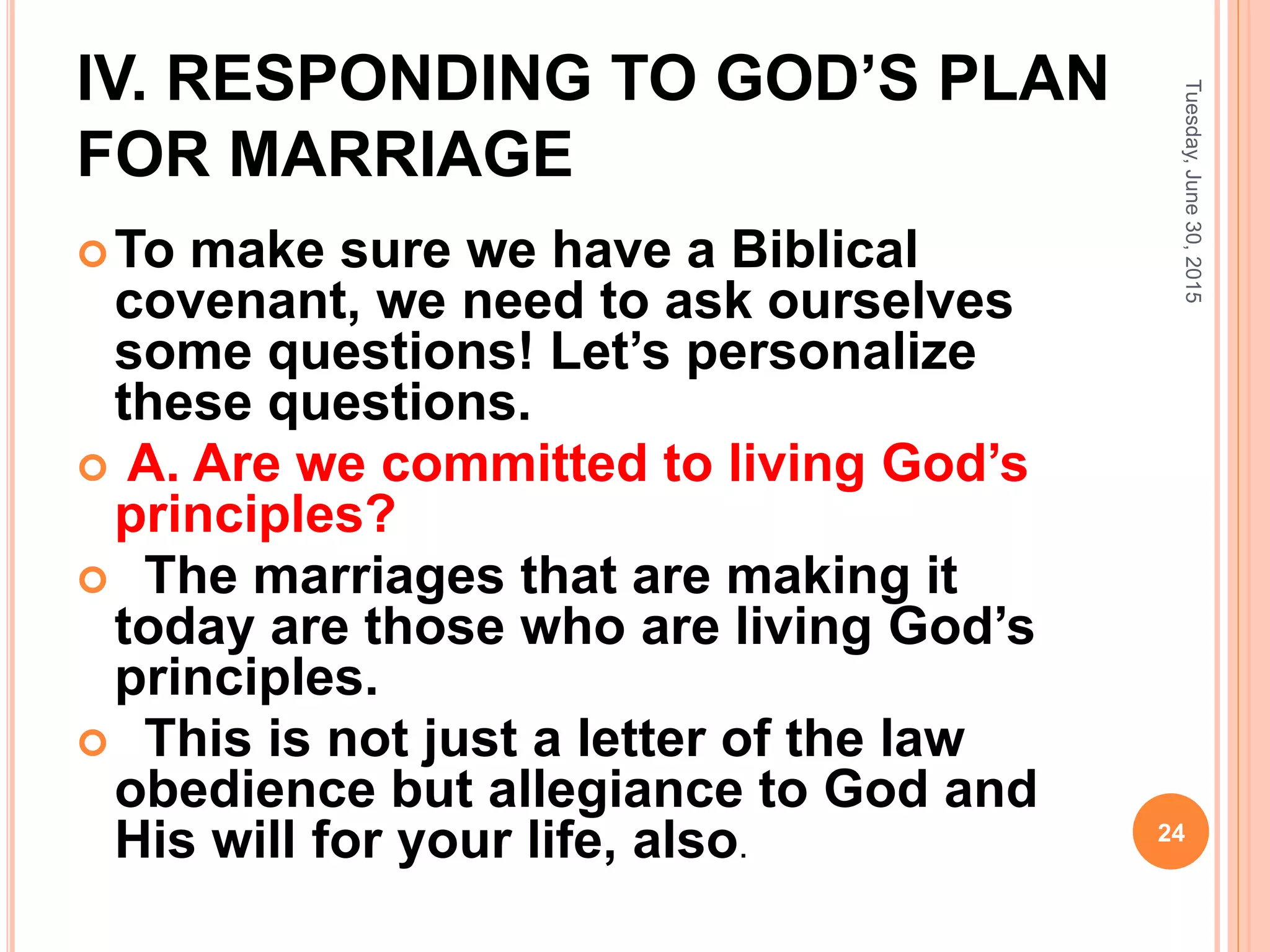 Marriage is a Biblical Covenant | PPTX