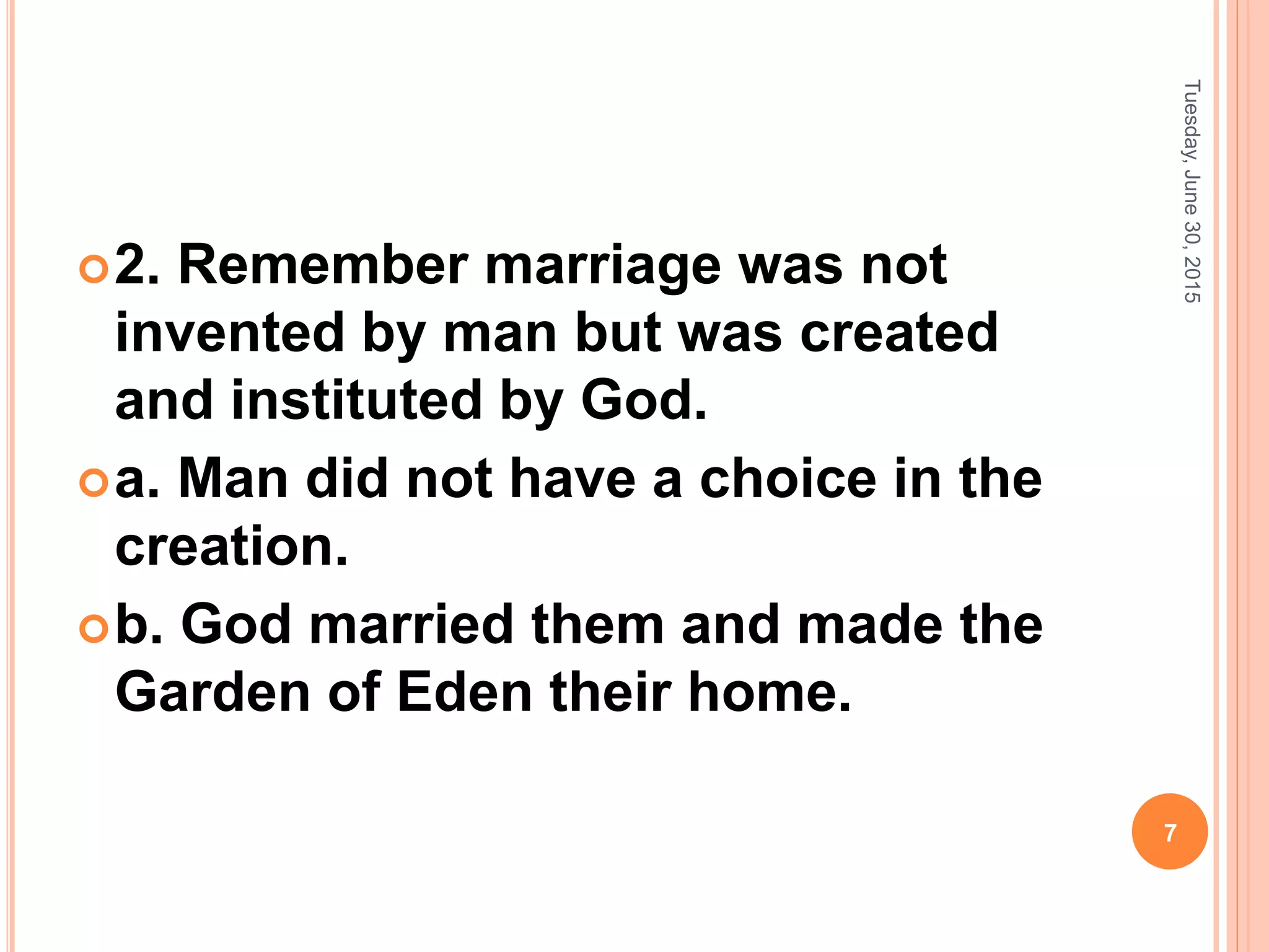 Marriage is a Biblical Covenant | PPTX