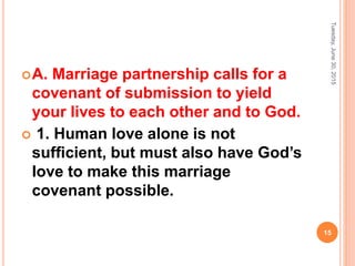 Marriage is a Biblical Covenant | PPTX