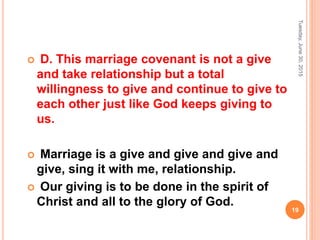 Marriage is a Biblical Covenant | PPTX