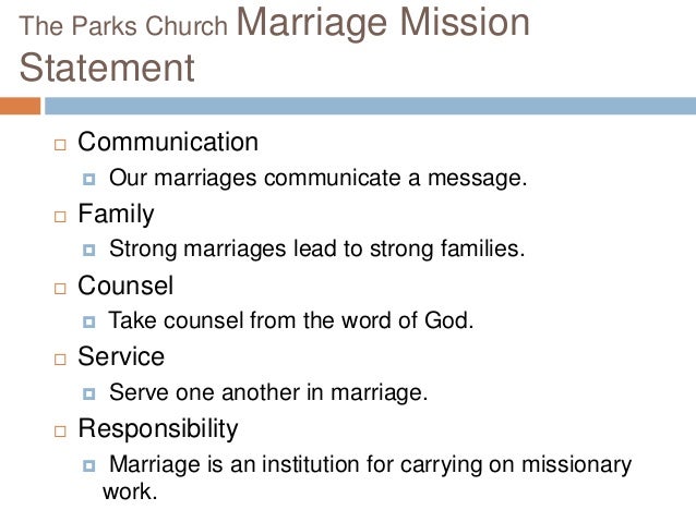 Marriage mentor program